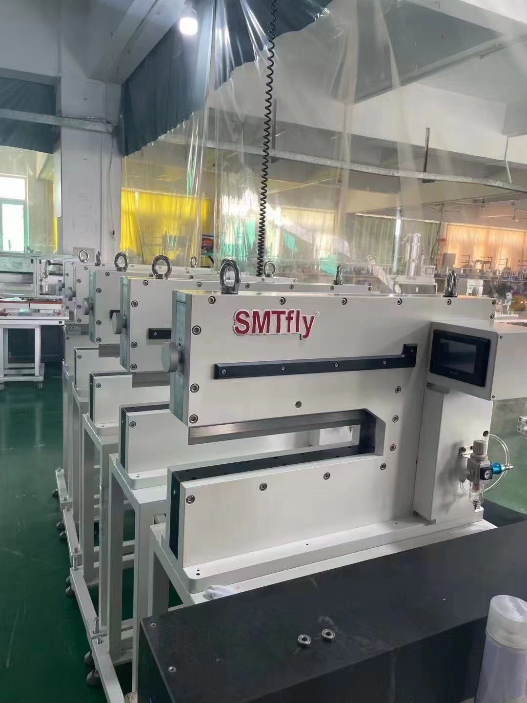 CE ISO Pneumatic V-groove PCB Depanelizer for 330mm PCB,PCB De-panel