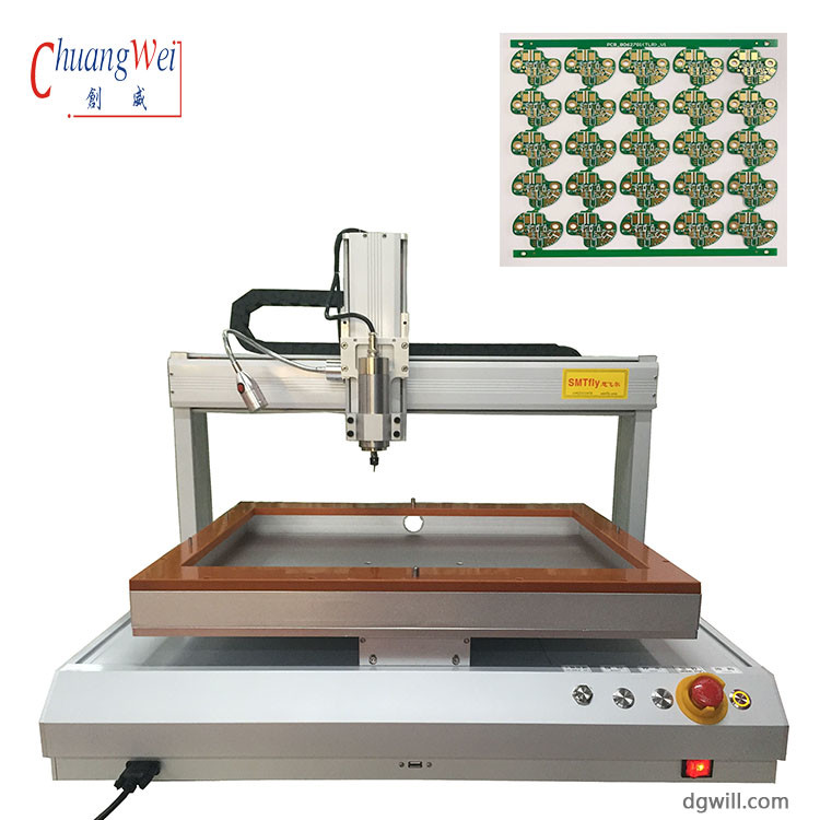 Desktop Single Bench PCB Router Machine with 500mm/s Positioning Speed ...