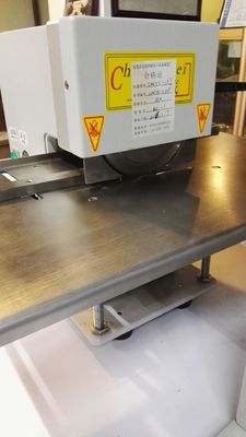 Pizza Wheel Motorized V-Cut LED PCB Depanel Machine with Two Round Blades